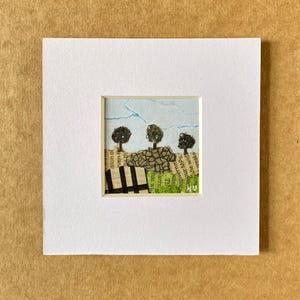 Miniature Trees Landscape Wall Art, Original Earthy Countryside ...