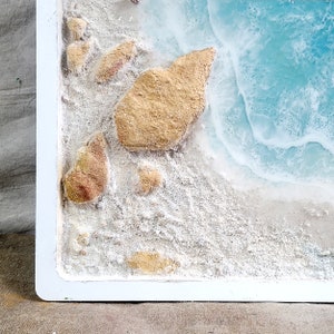 Resin Beach Art, Epoxy Art, Resin Art, Beach Decor, Seascape, Coastal ...