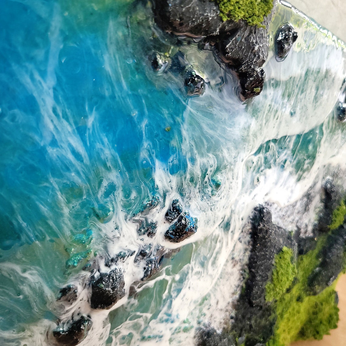 Custom Resin Painting Large Ocean Wave Resin Art Art Resin - Etsy