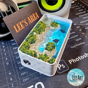 Desktop Light Box, Ocean Diorama, Epoxy Resin Night Light-ocean Light ...