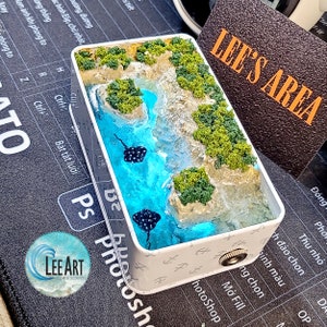 Desktop Light Box, Ocean Diorama, Epoxy Resin Night Light-ocean Light ...