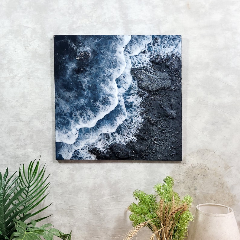 Custom Resin Painting Large Ocean Wave Resin Art Art Resin - Etsy
