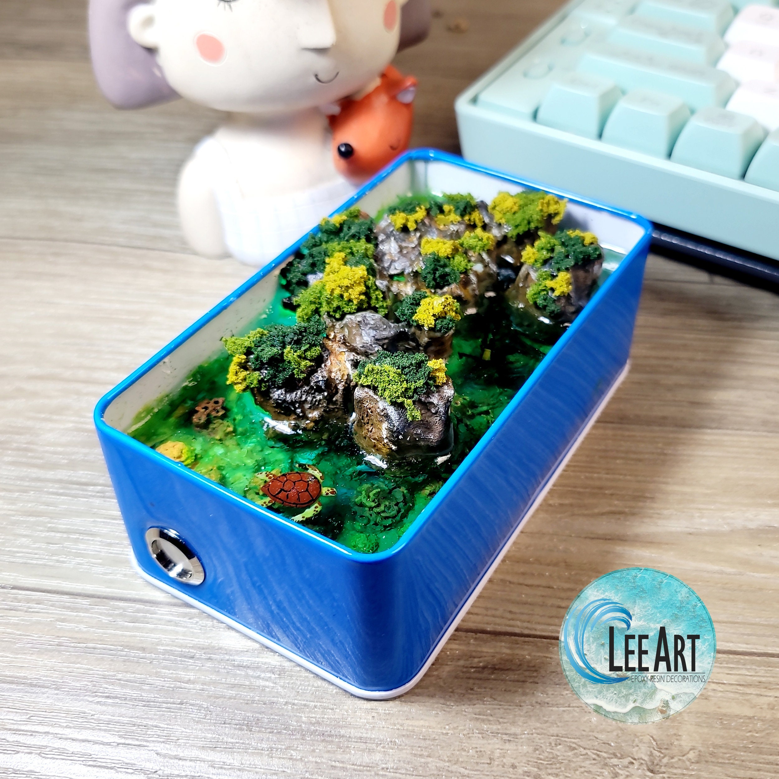 Desktop Light Box, Ocean Diorama, Epoxy Resin Night Light-ocean Light ...
