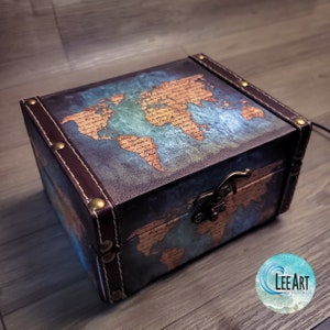 Wooden Light Box, Diorama Sailing on the Sea, Resin Night Light , Ocean ...