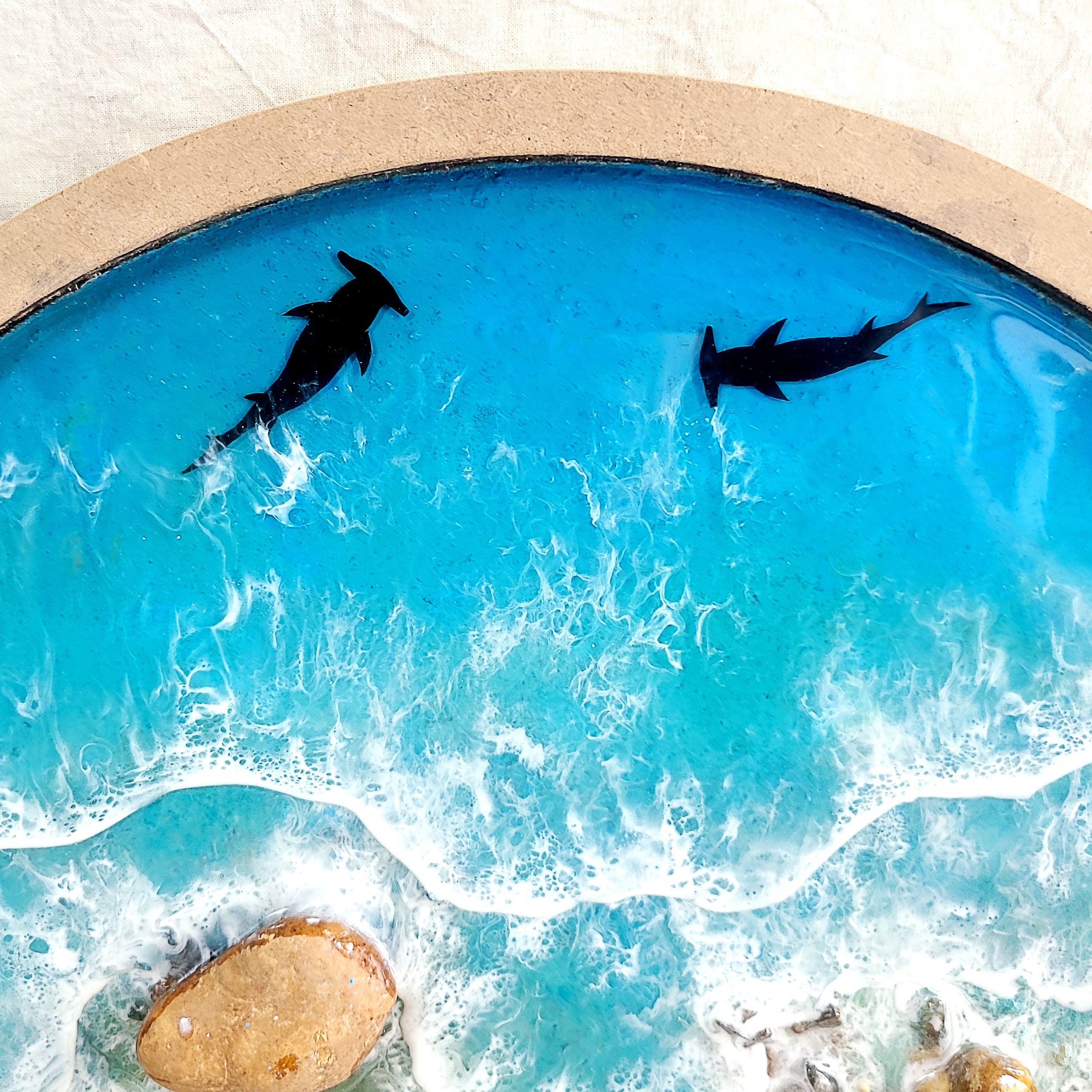 Art Resin Sea Epoxy Art, Beach Resin Art, Coastal Wall Art, Ocean Epoxy ...