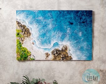 Art Resin Sea Epoxy Art, Beach Resin Art, Coastal Wall Art, Ocean Epoxy ...