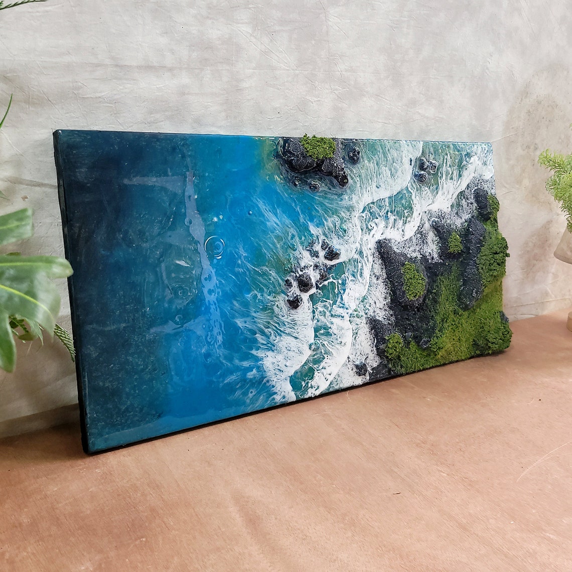 Custom Resin Painting Large Ocean Wave Resin Art Art Resin - Etsy