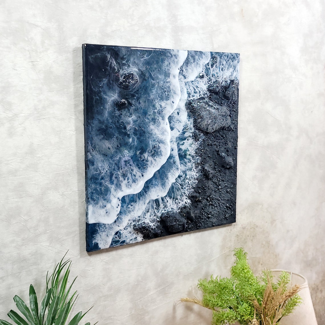 Custom Resin Painting Large Ocean Wave Resin Art Art Resin - Etsy