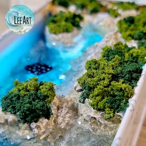 Desktop Light Box, Ocean Diorama, Epoxy Resin Night Light-ocean Light ...
