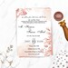 Personalized Wedding Card, Arabic Wedding Card, Floral Wedding Day Card ...