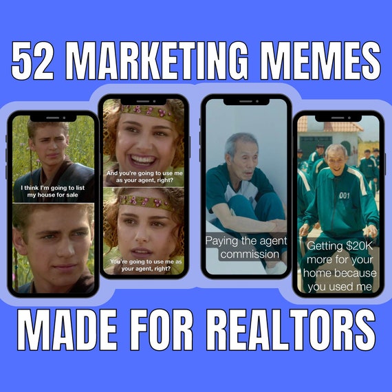 52 Real Estate Agent Memes for Marketing on Social Media - Etsy