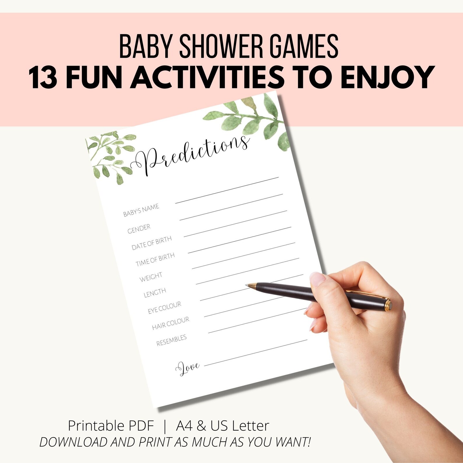Baby Shower Games and Activities Printable Pack, Baby Shower Printable ...