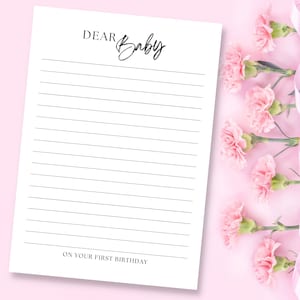 Baby Book, Printable Baby Book Pages, Baby Memory Book, Baby Book First ...