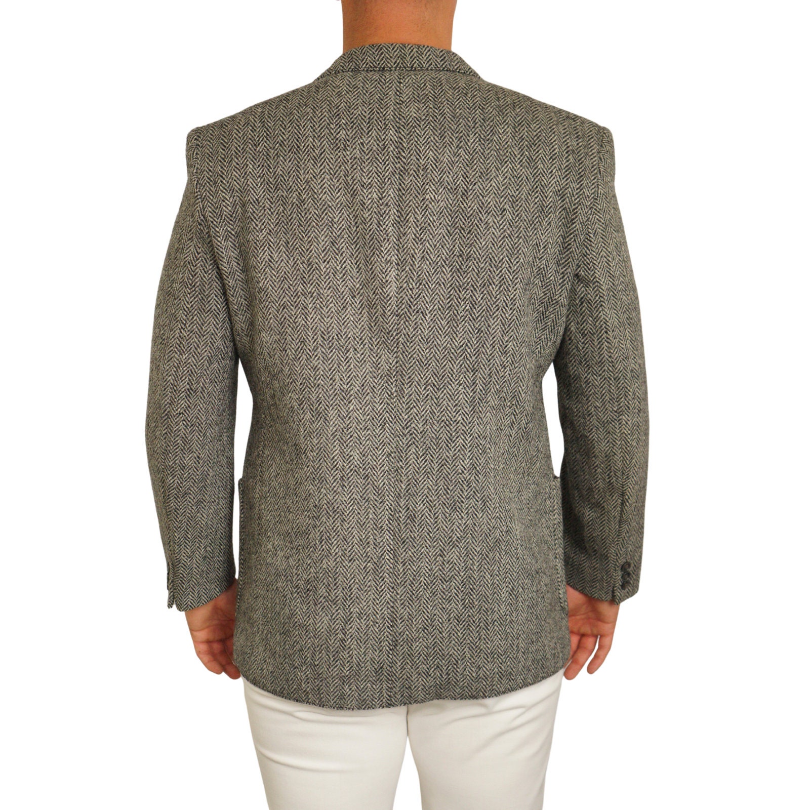 Men Harris Tweed Blazer Canda Jacket Scottish Wool Sports Coat - Etsy ...