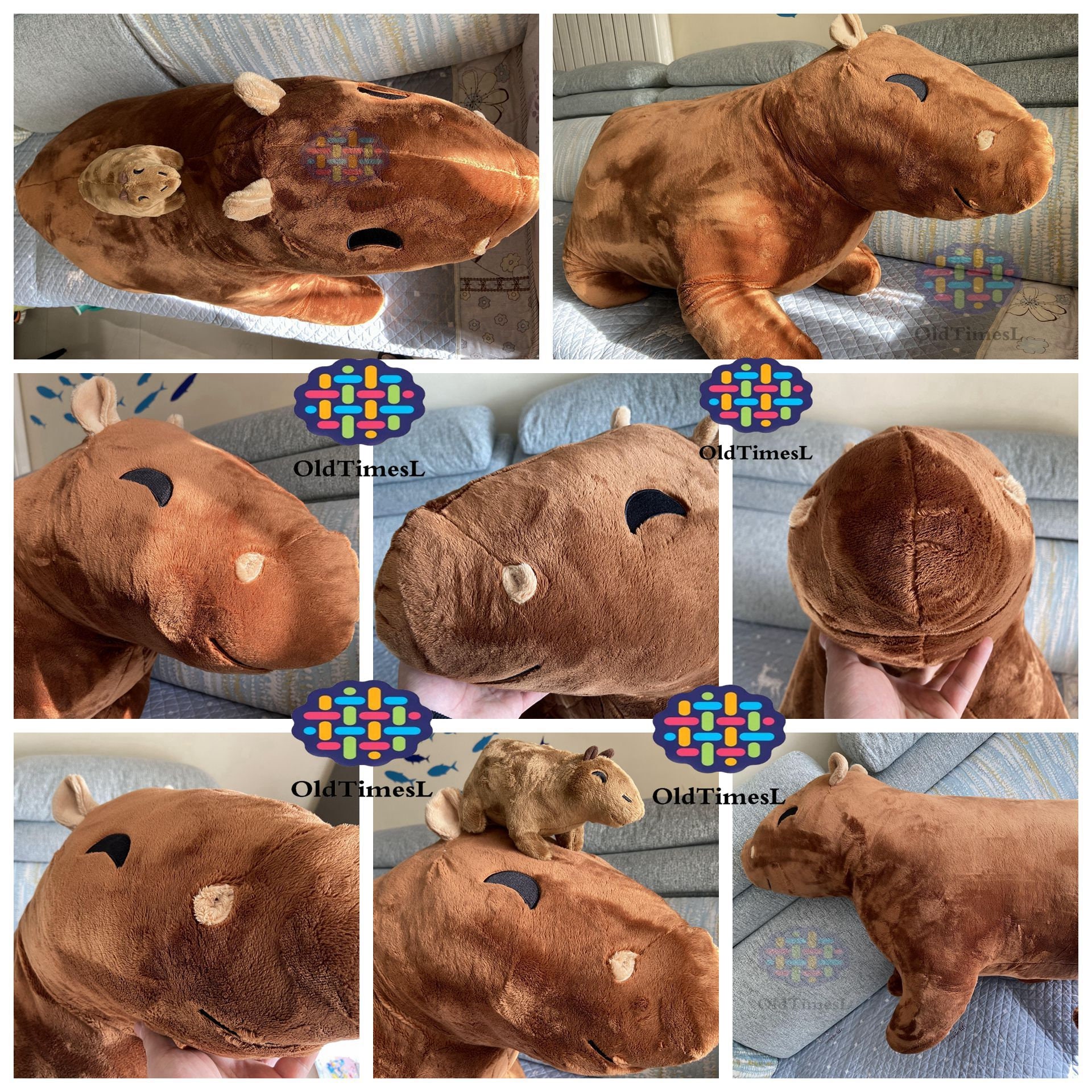 Handmade Adorable Giant Capybara Plush Toys,customcapybara Stuffed ...