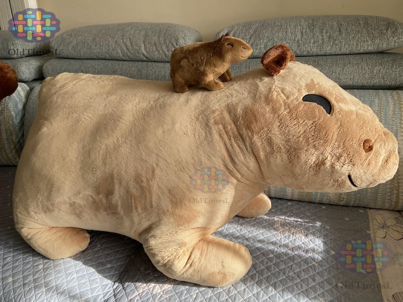 Handmade Adorable Giant Capybara Plush Toyskawaii Capybara - Etsy