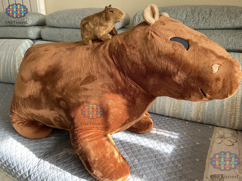 Handmade Adorable Giant Capybara Plush Toyskawaii Capybara - Etsy
