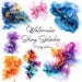 Watercolor Shiny Splash Alcohol Clipart, 24 PNG Files, Instant Download ...