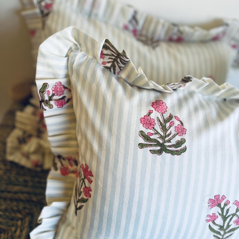 Ruffle Pillow - Etsy