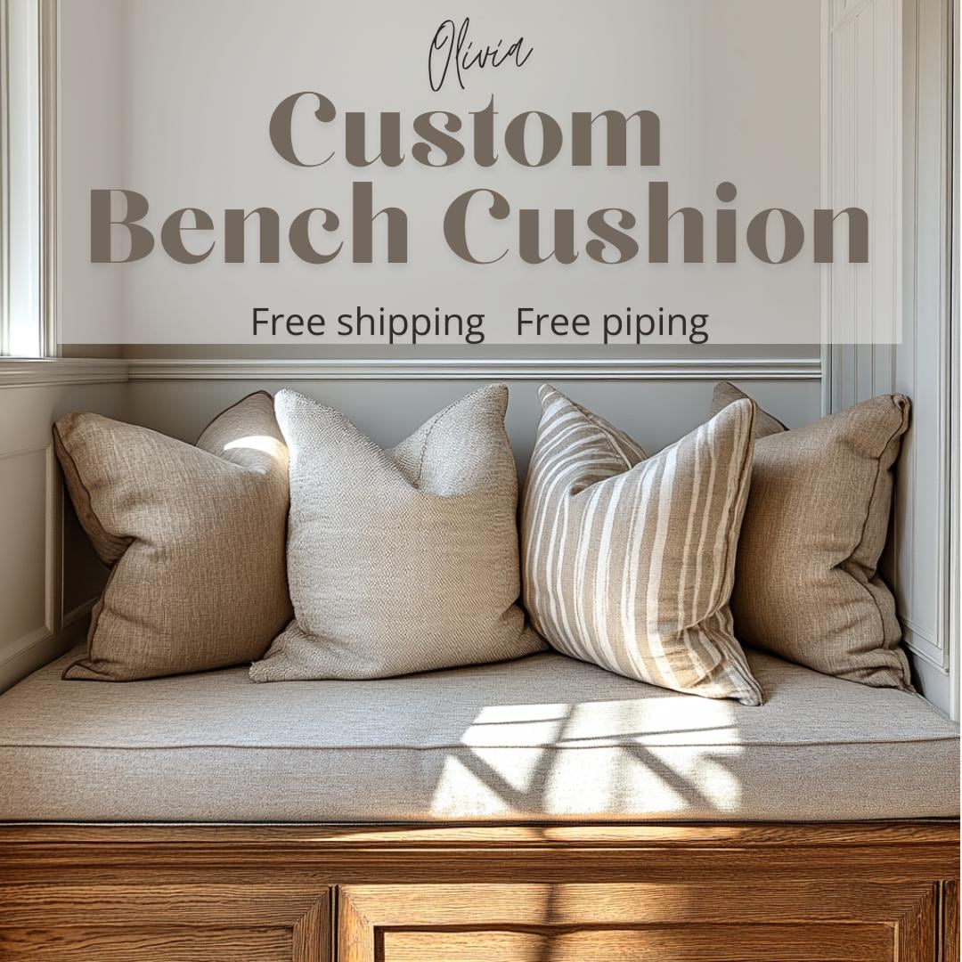 2" Thick - Bench Cushion Custom Bench Cushion Bench Cushion Indoor ...