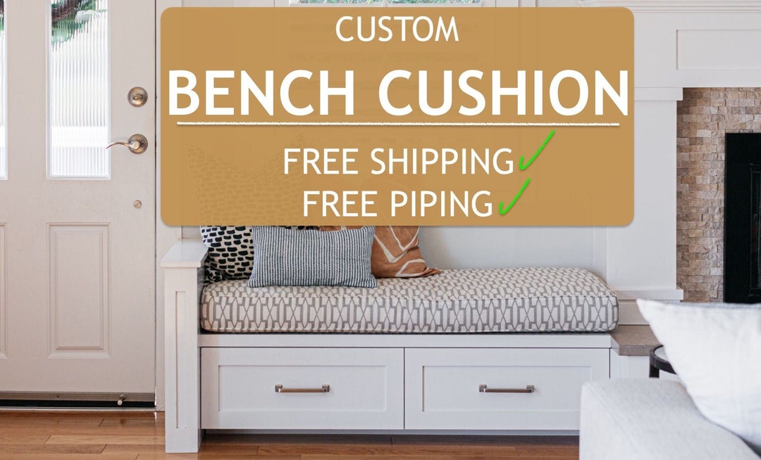 3" Thick - Bench Cushion Custom Bench Cushion Bench Cushion Indoor ...