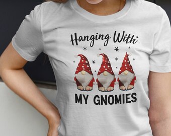 Hanging With My Gnomies Svg, Plaid Pattern Hat Gnome Svg, Christmas ...