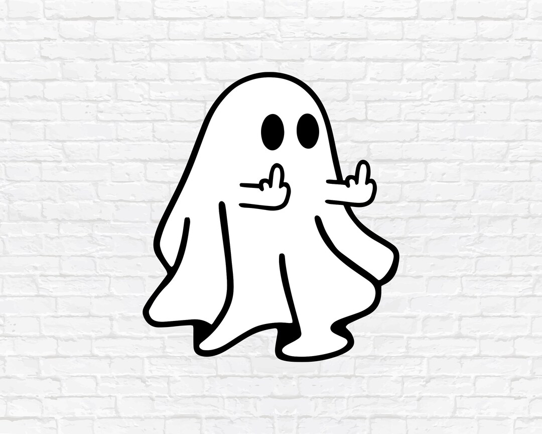 Ghost Middle Finger Svg Png, Halloween Svg Png, Svg File for Cricut ...