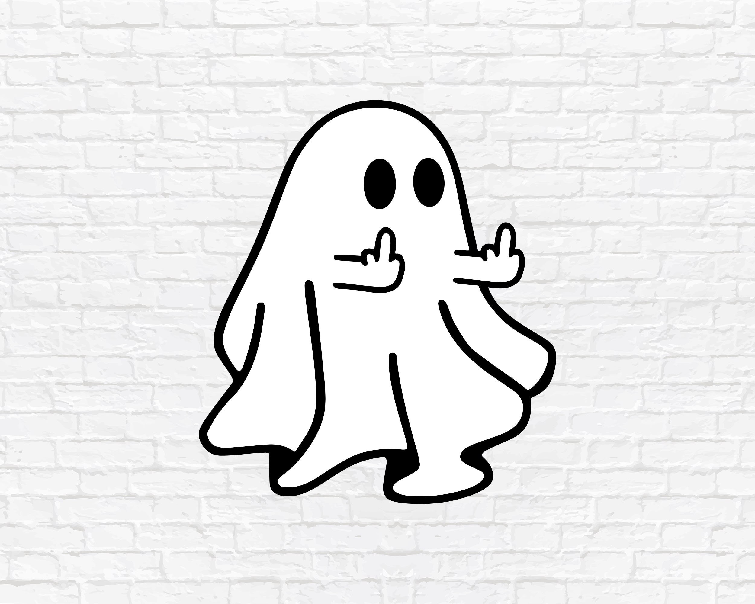 Ghost Middle Finger Svg Png, Halloween Svg Png, Svg File for Cricut ...