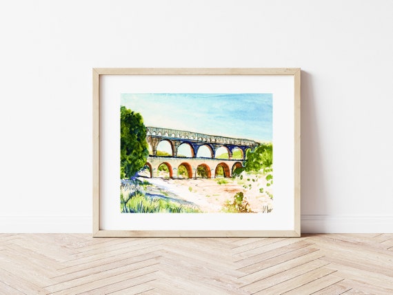 Pont Du Gard Drawing