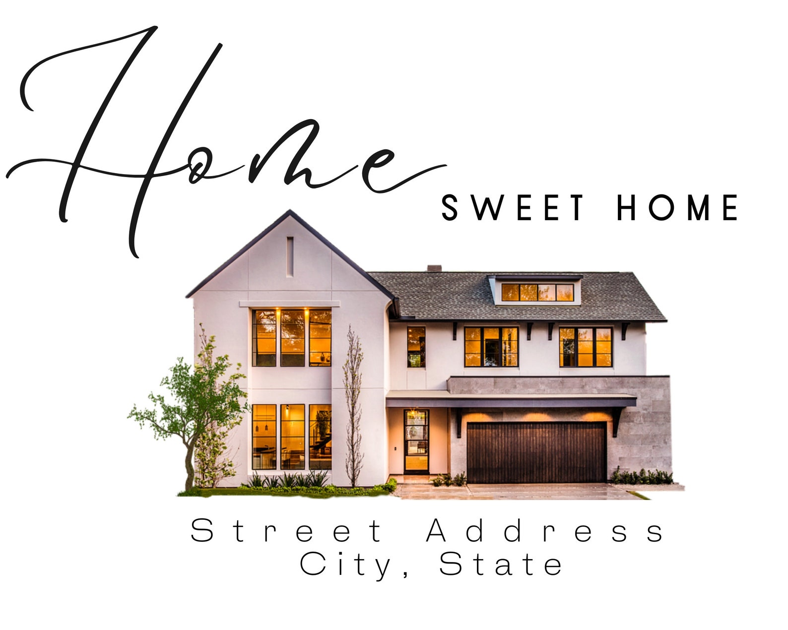 Housewarming Label, Closing Gift, New Home Custom Label, Client Gift ...