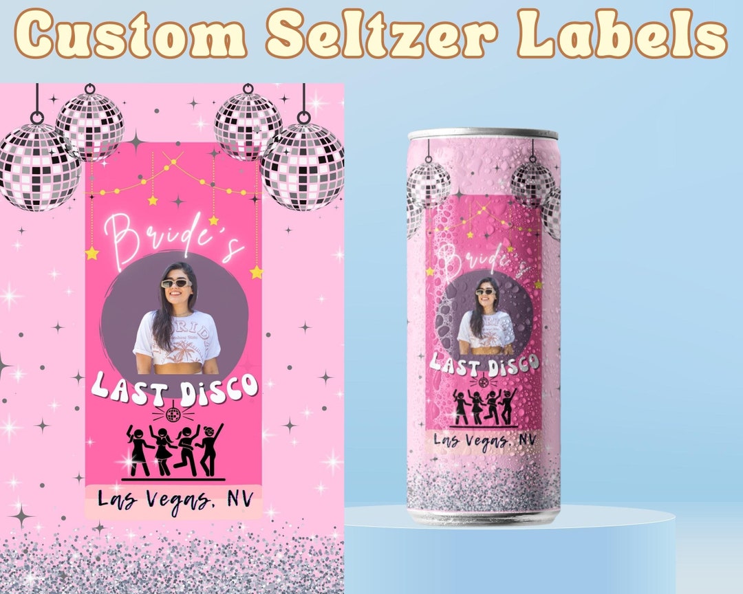 Personalized Slim Can Labels, Bachelorette Party Favors, Customized ...