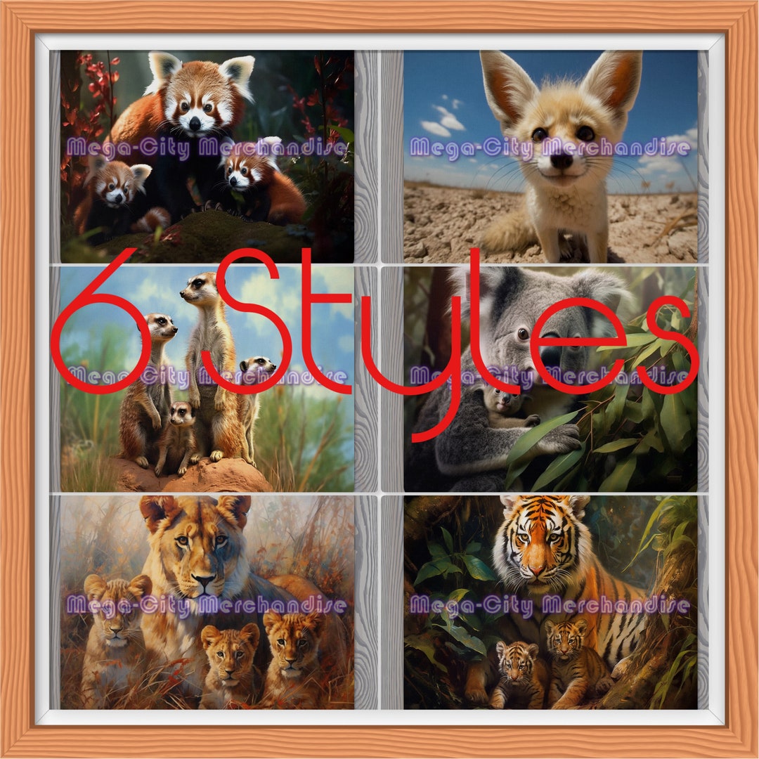 Wild Animal Mouse Pads 6 Styles - Etsy