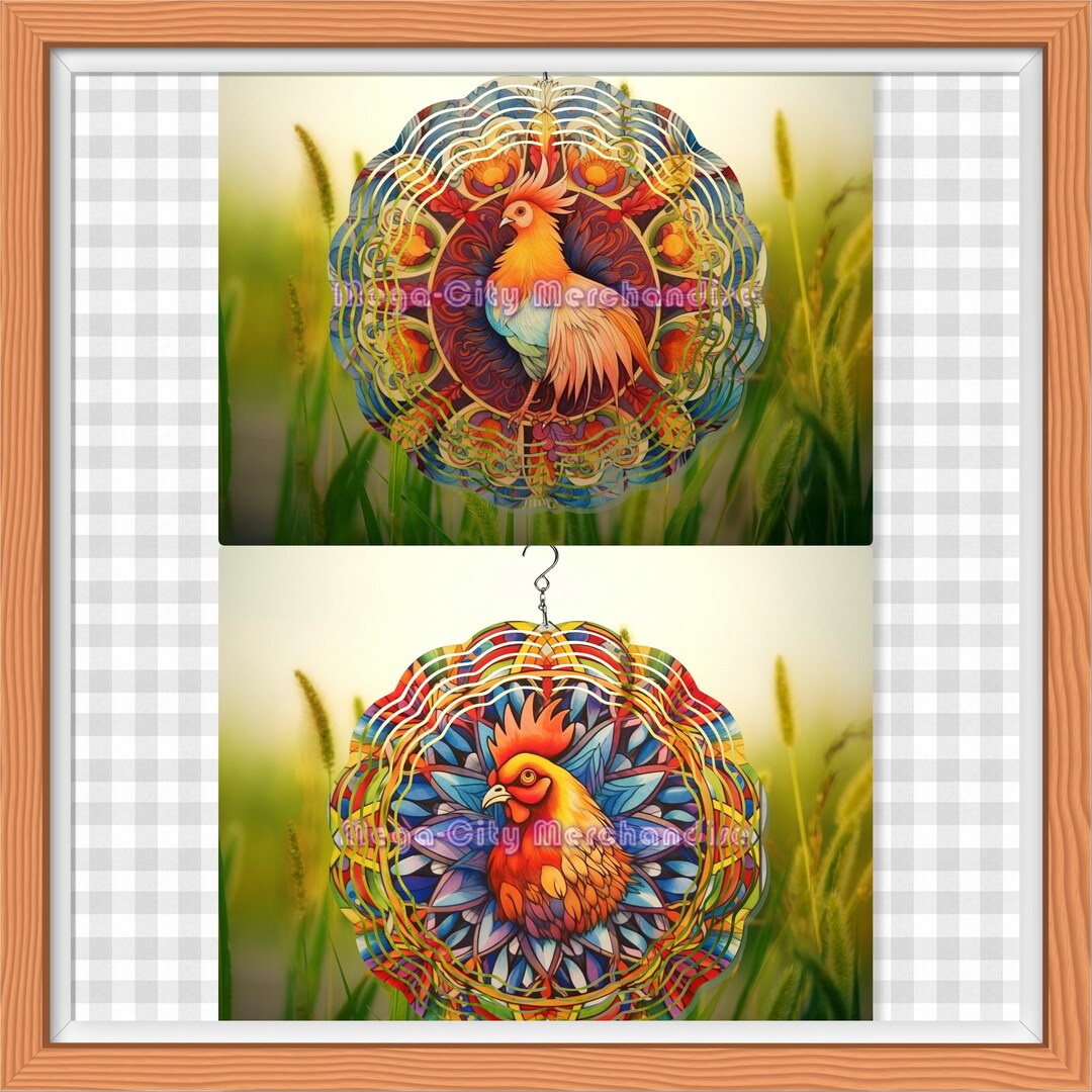 Cute Chicken 8/10/12 Wind Spinners 2 Styles - Etsy