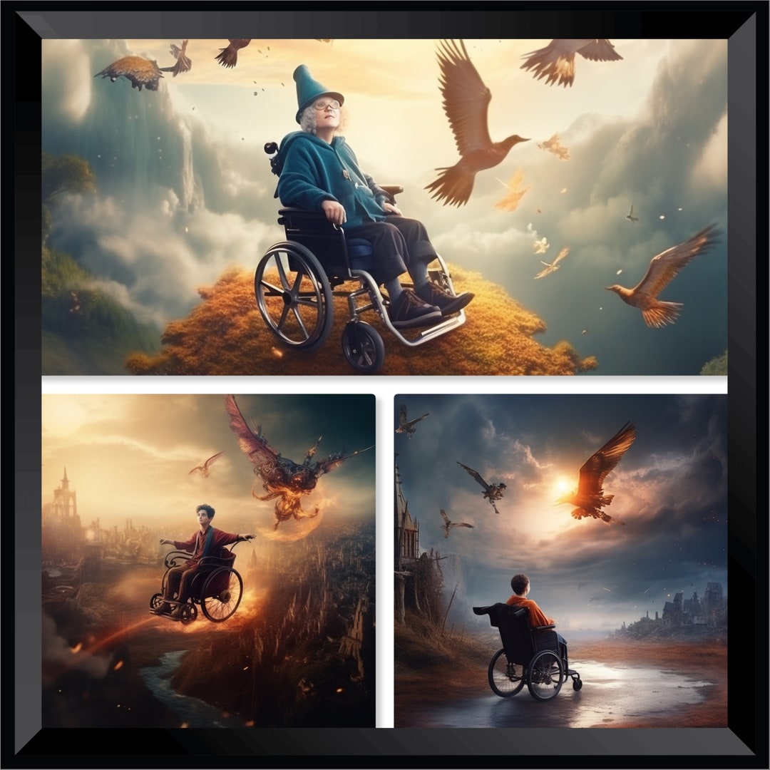 Wheelchair Wizard Mouse Pad 3 Styles - Etsy