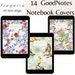 14 Digital Goodnotes Covers With Flowers, Butterflies, Birds, and ...