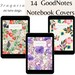 14 Digital Goodnotes Covers With Flowers, Butterflies, Birds, and ...
