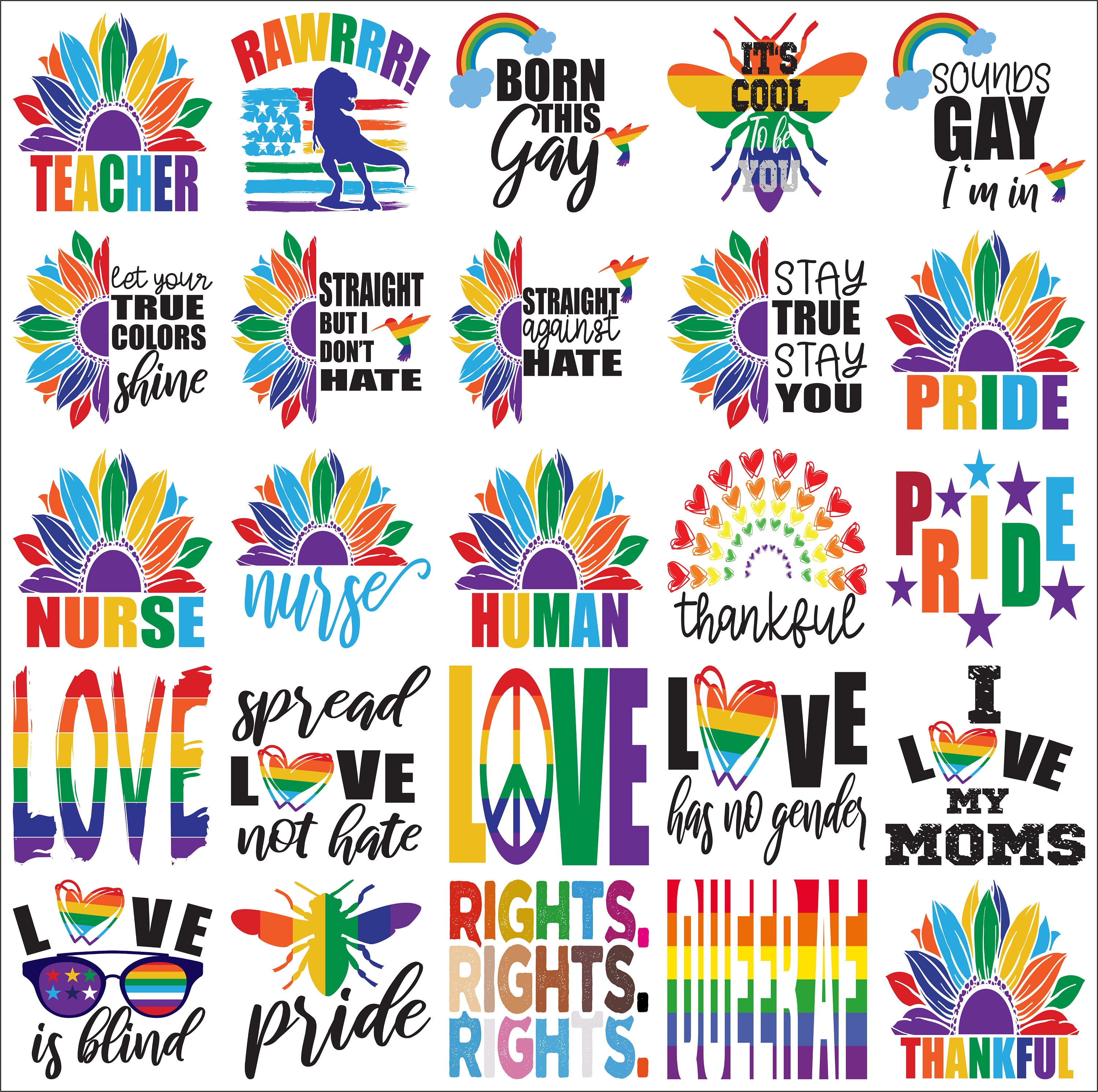 LGBT SVG Bundle, Instant Dowload, Svg Files for Cricut, 700 Files, LGBT ...