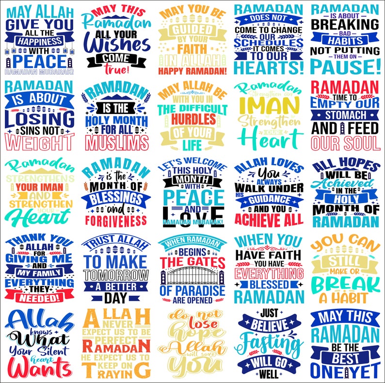 Islamic SVG Bundle, Islamic Quotes, Islamic Designs, SVG Files for ...