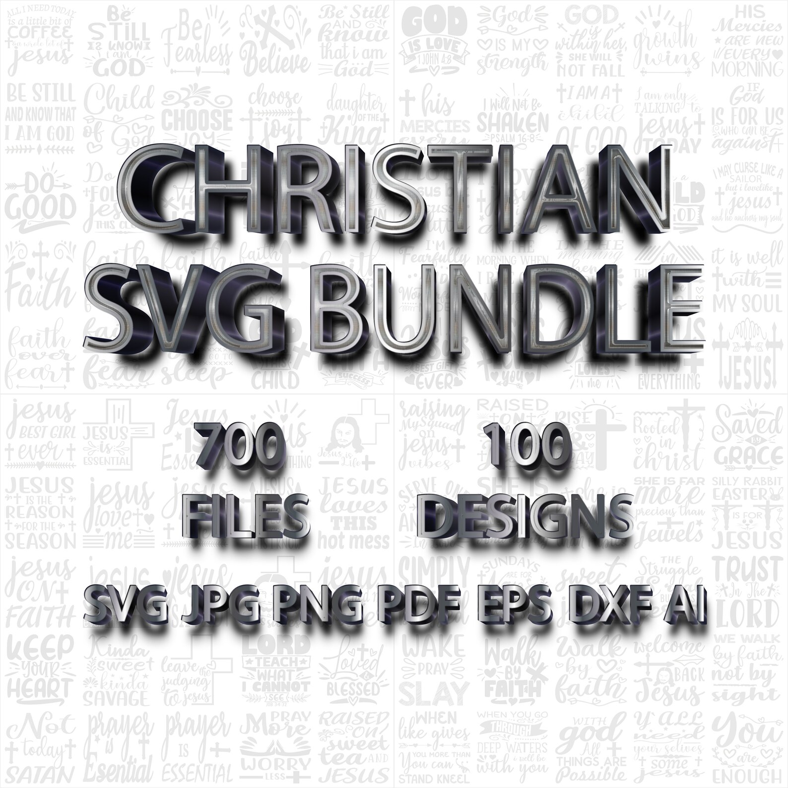 Christian SVG Bundle Christian Quotes Christian Designs SVG - Etsy