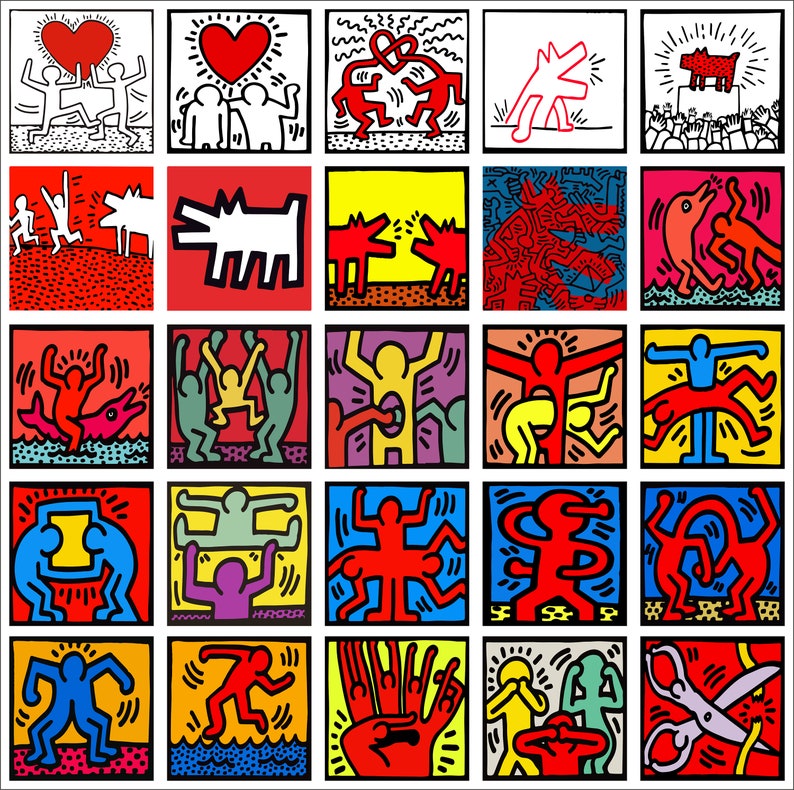 Paquete SVG de Keith Haring archivos SVG para cricut - Etsy México