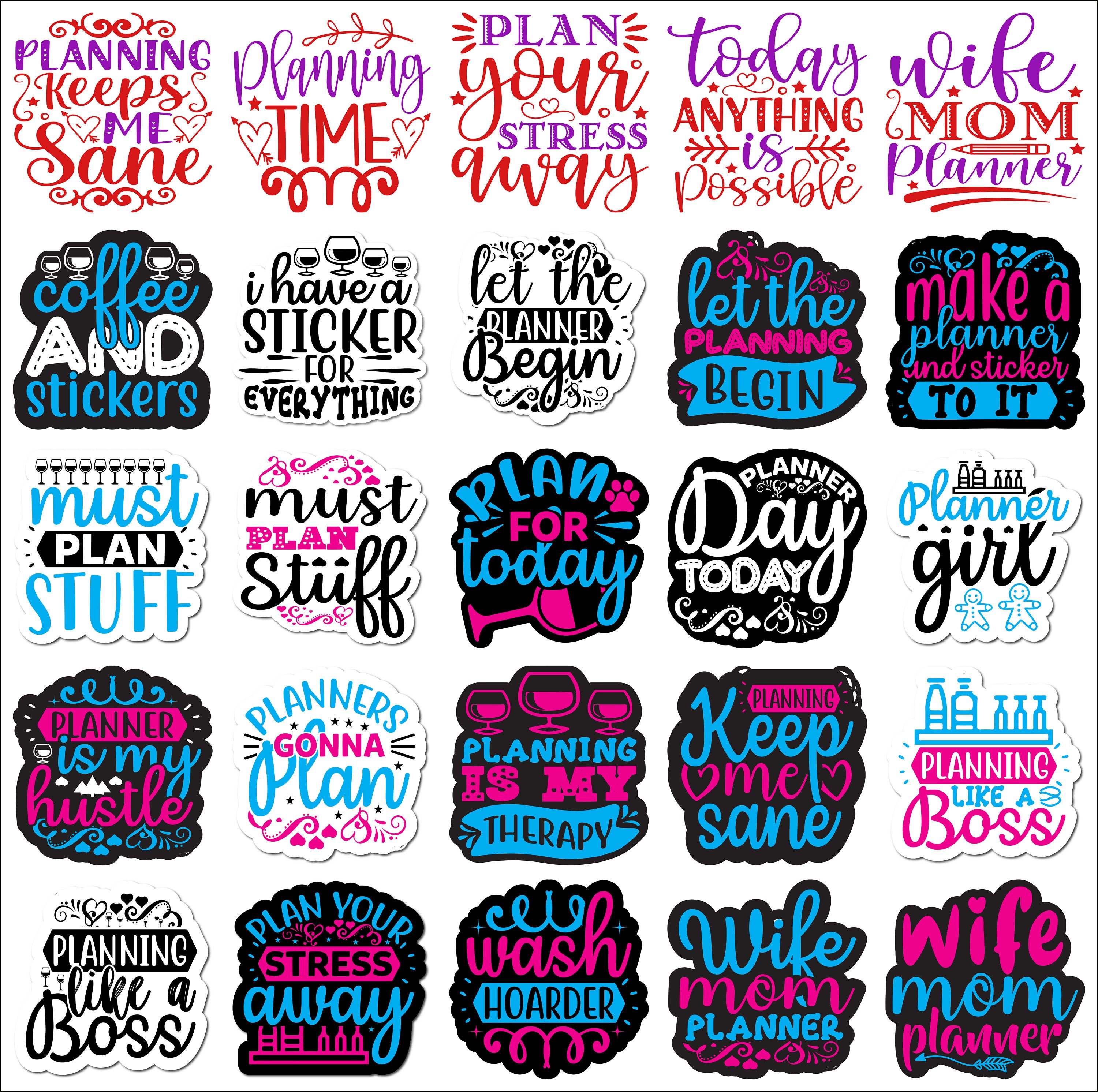 Planner SVG Bundle, Planner Quotes, Planner Designs, SVG Files for ...