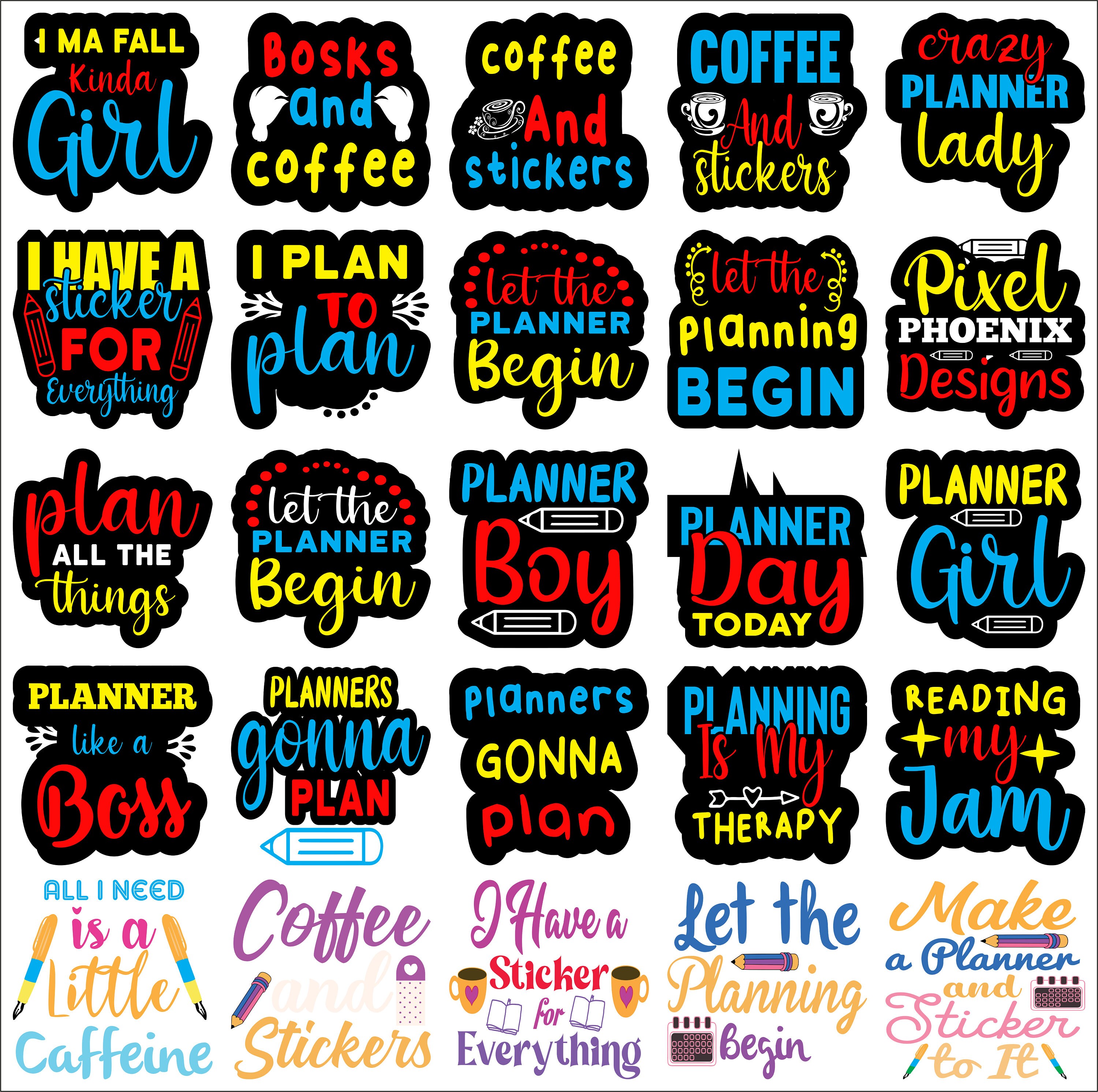 Planner SVG Bundle, Planner Quotes, Planner Designs, SVG Files for ...