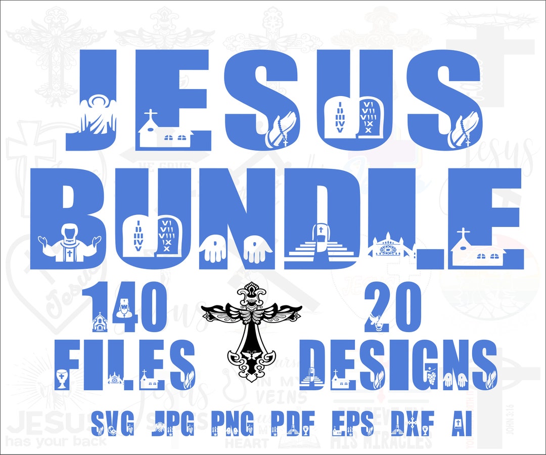 Jesus Bundle Jesus Designs Printable Editable Recolorable - Etsy