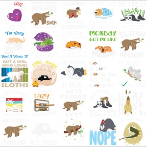 Lazy Bundle, Svg, Png, Jpg, Pdf, Dxf, Eps Ai Formats, Lazy Designs ...