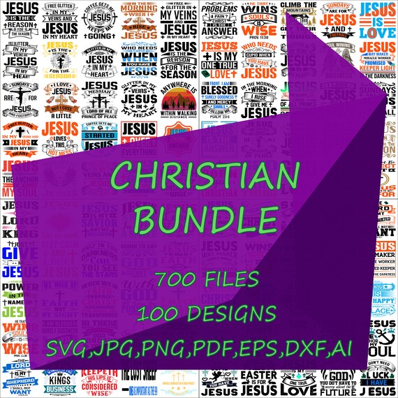 Christian SVG Bundle Christian Quotes Christian Designs SVG - Etsy