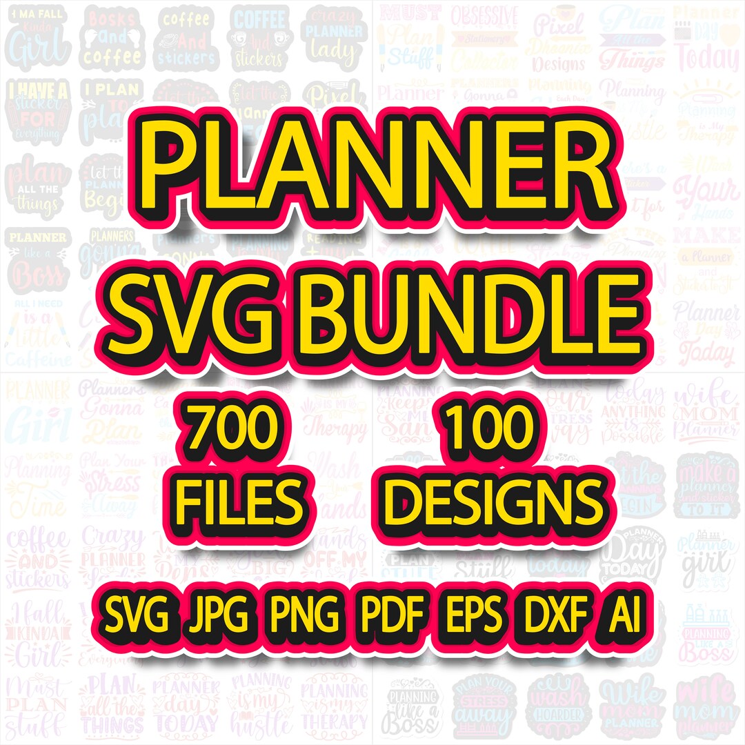 Planner SVG Bundle Planner Quotes Planner Designs SVG Files - Etsy
