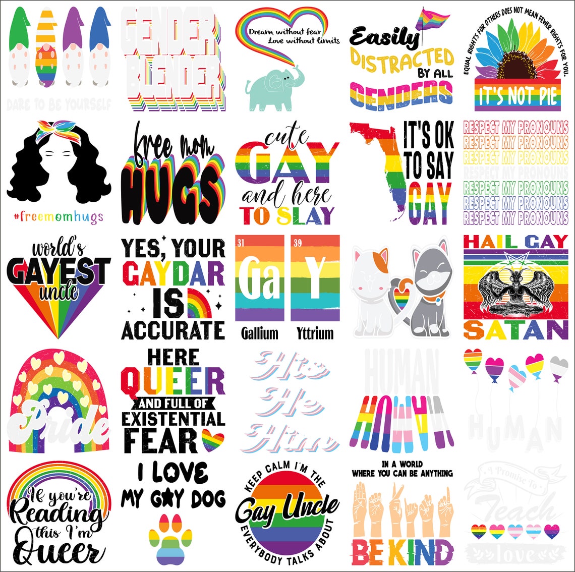 LGBT SVG Bundle, Instant Dowload, Svg Files for Cricut, 700 Files, LGBT ...