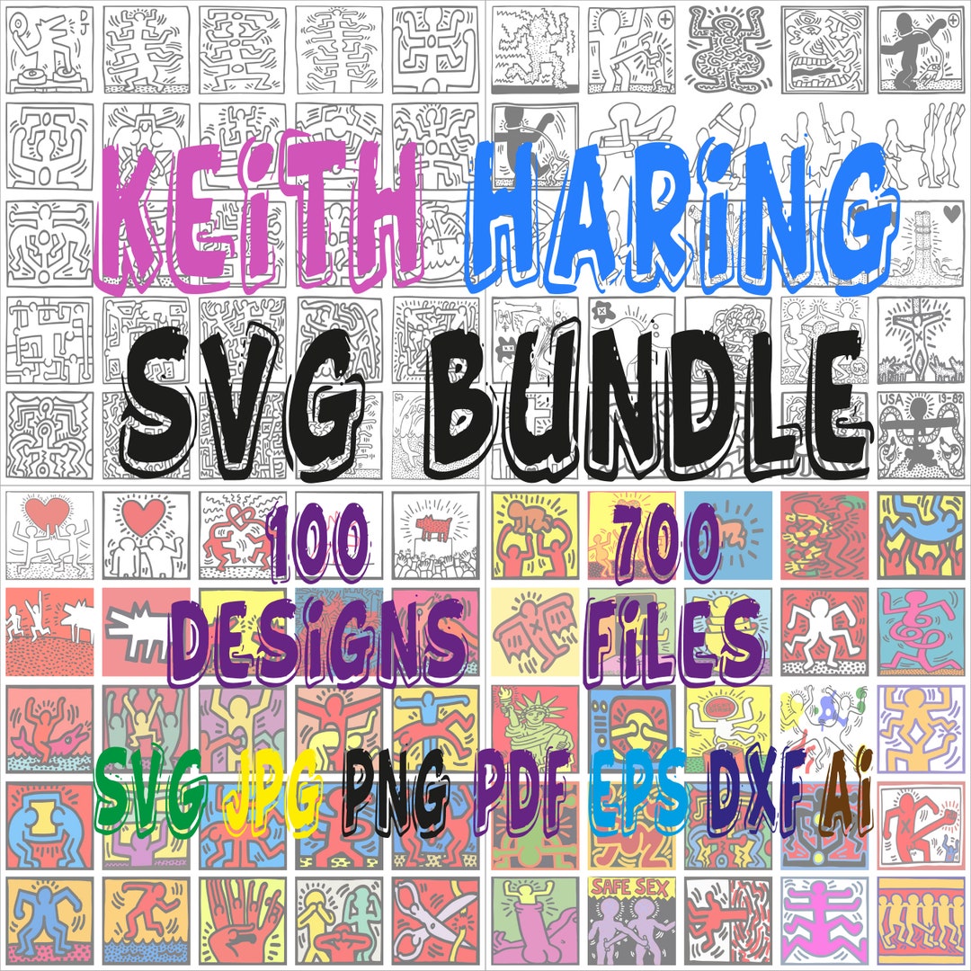 Paquete SVG de Keith Haring archivos SVG para cricut - Etsy México