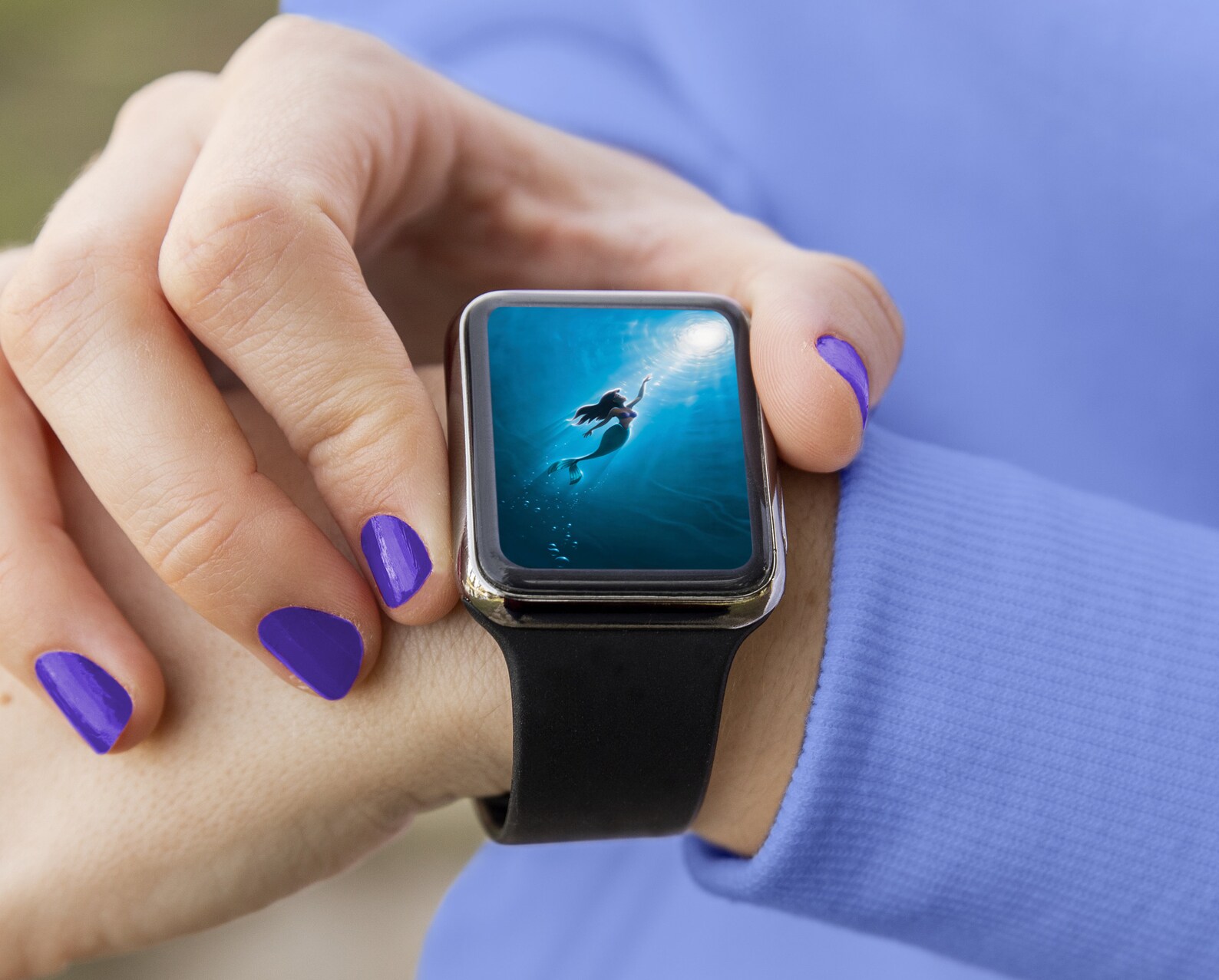 The Little Mermaid Wallpaper Apple Watch Face (Download Now) - Etsy