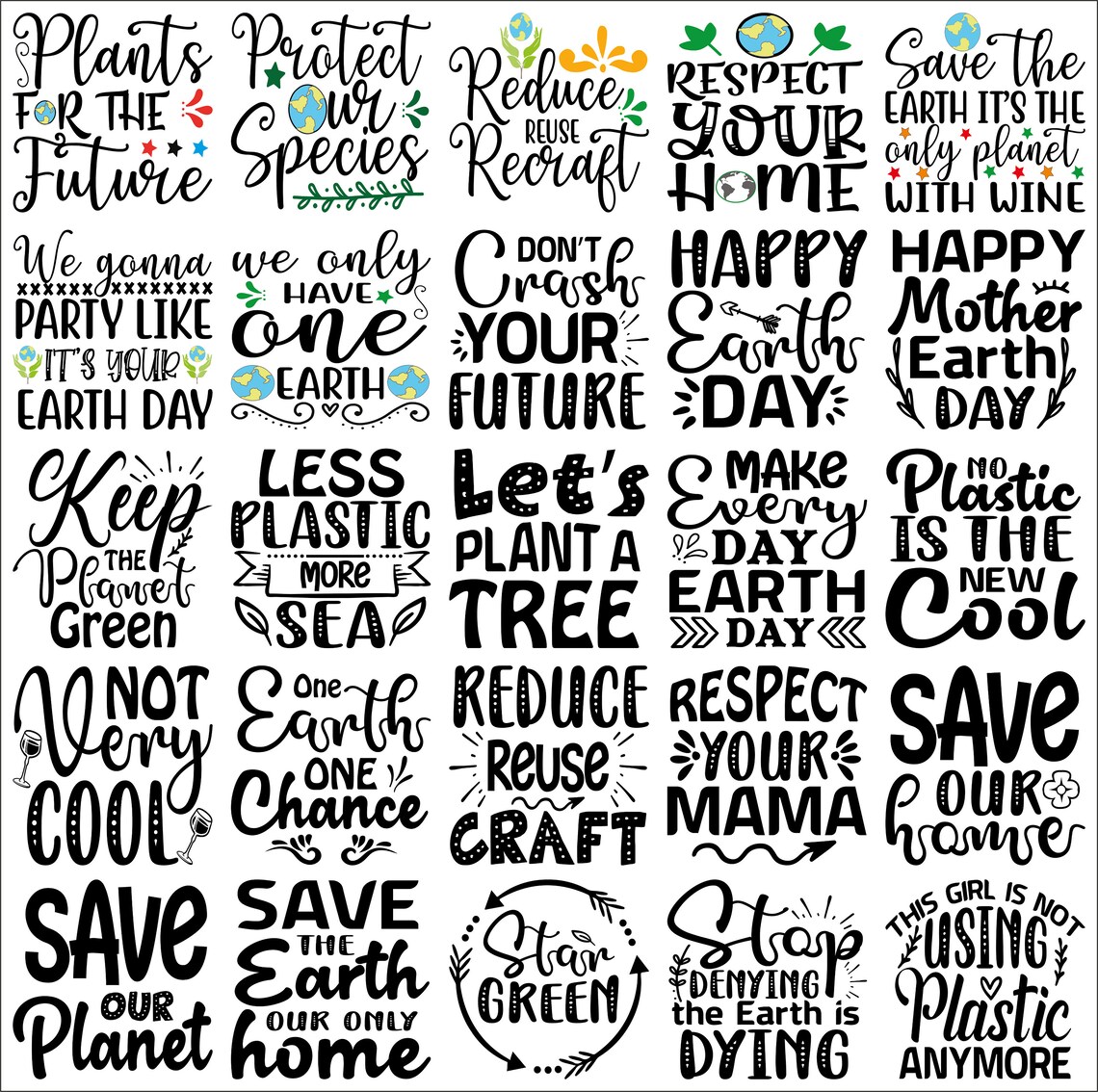 Earth SVG Bundle, Earth Quotes, Earth Designs, SVG Files for Cricut ...
